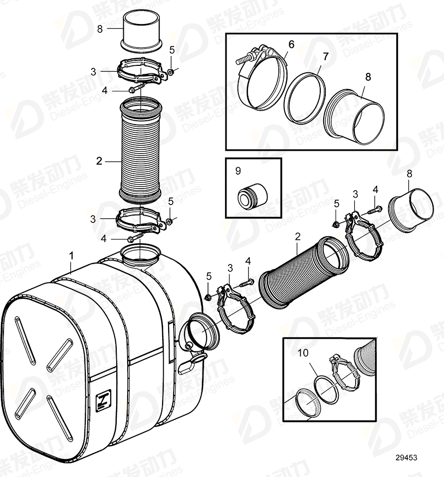 Volvo 21095726 Gasket 21095726 Intake and Exhaust System spare parts ...