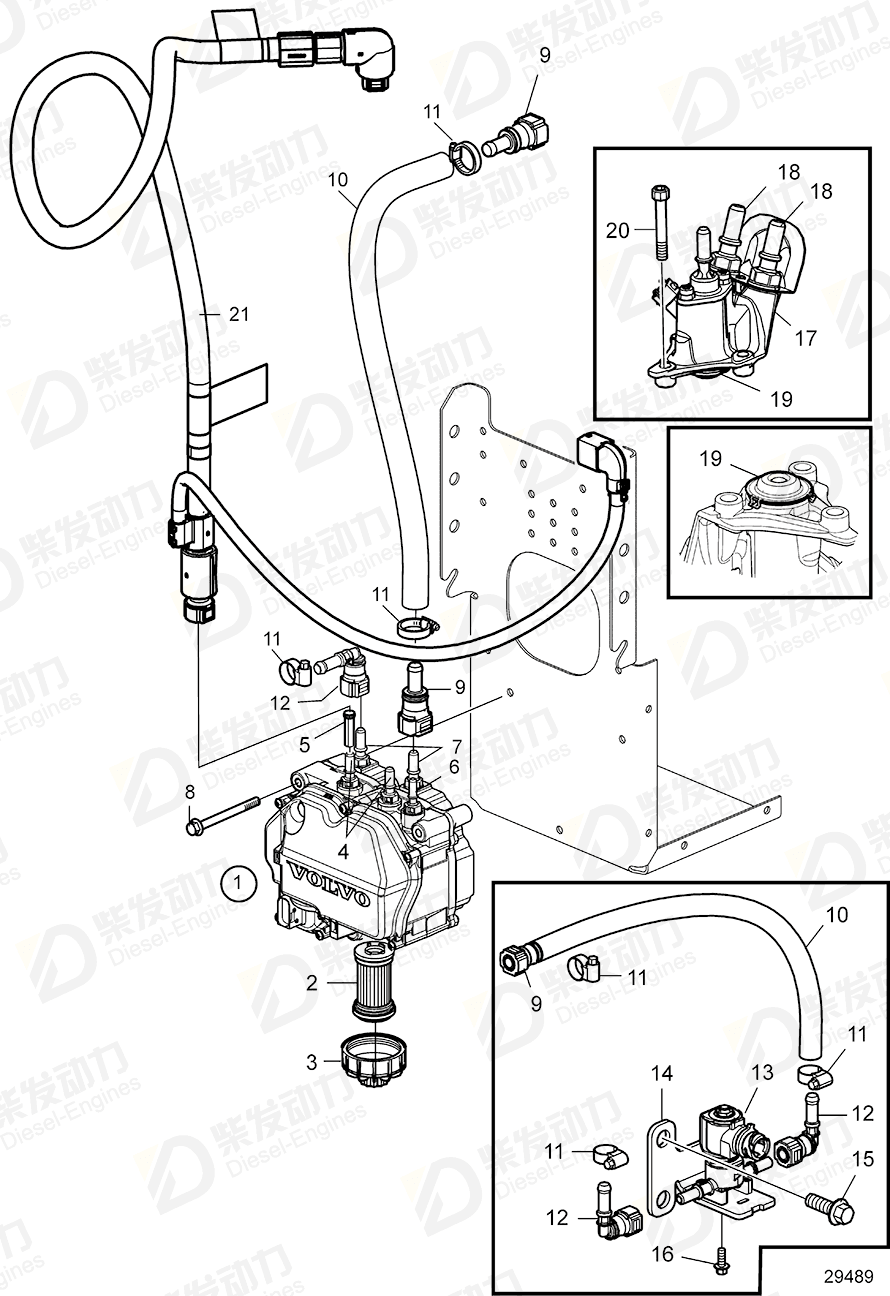 Volvo 21314741 Solenoid valve, tank, heater 21314741 Intake and Exhaust ...