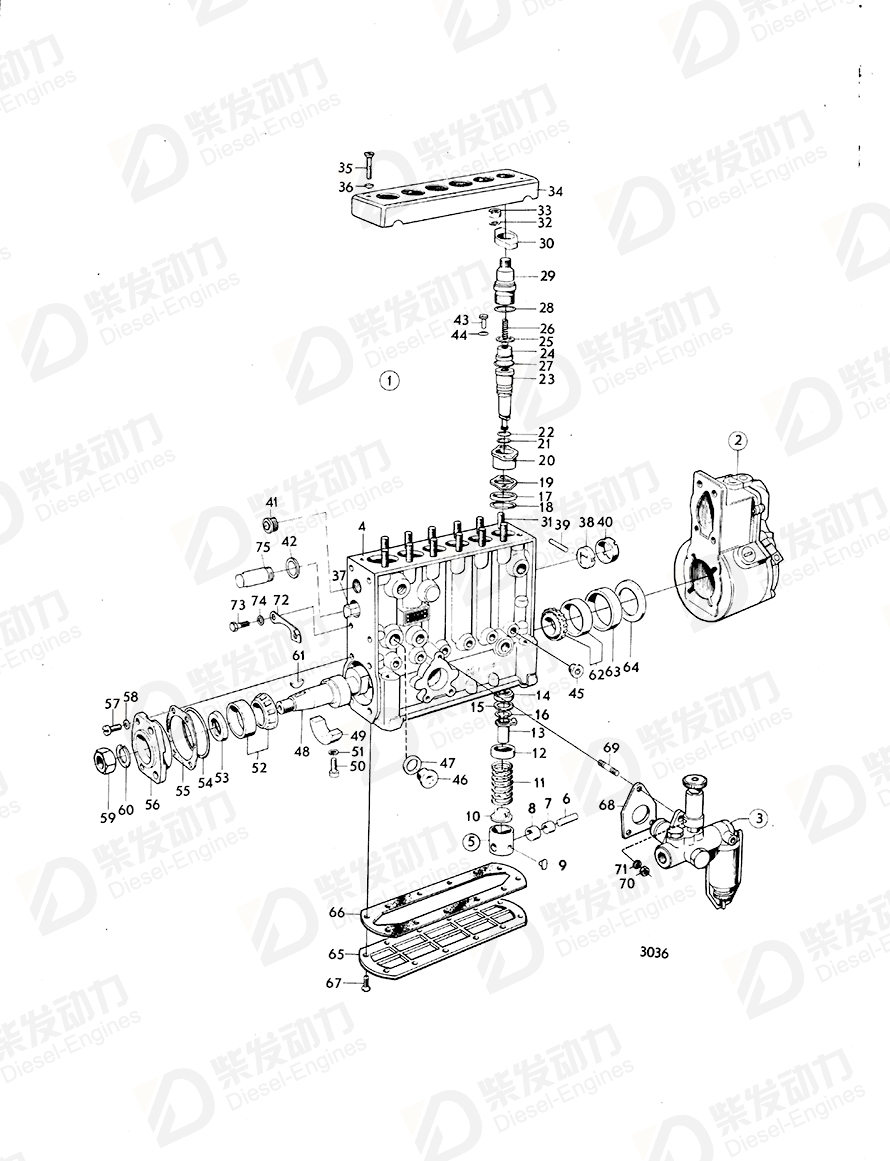 Volvo 243051 Pump element 243051 Fuel System spare parts-Generator ...