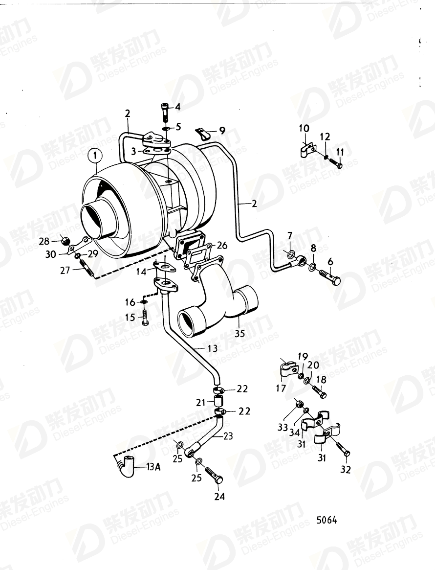 Volvo 467369 Turbocharger 467369 Cooling System spare parts-Generator ...