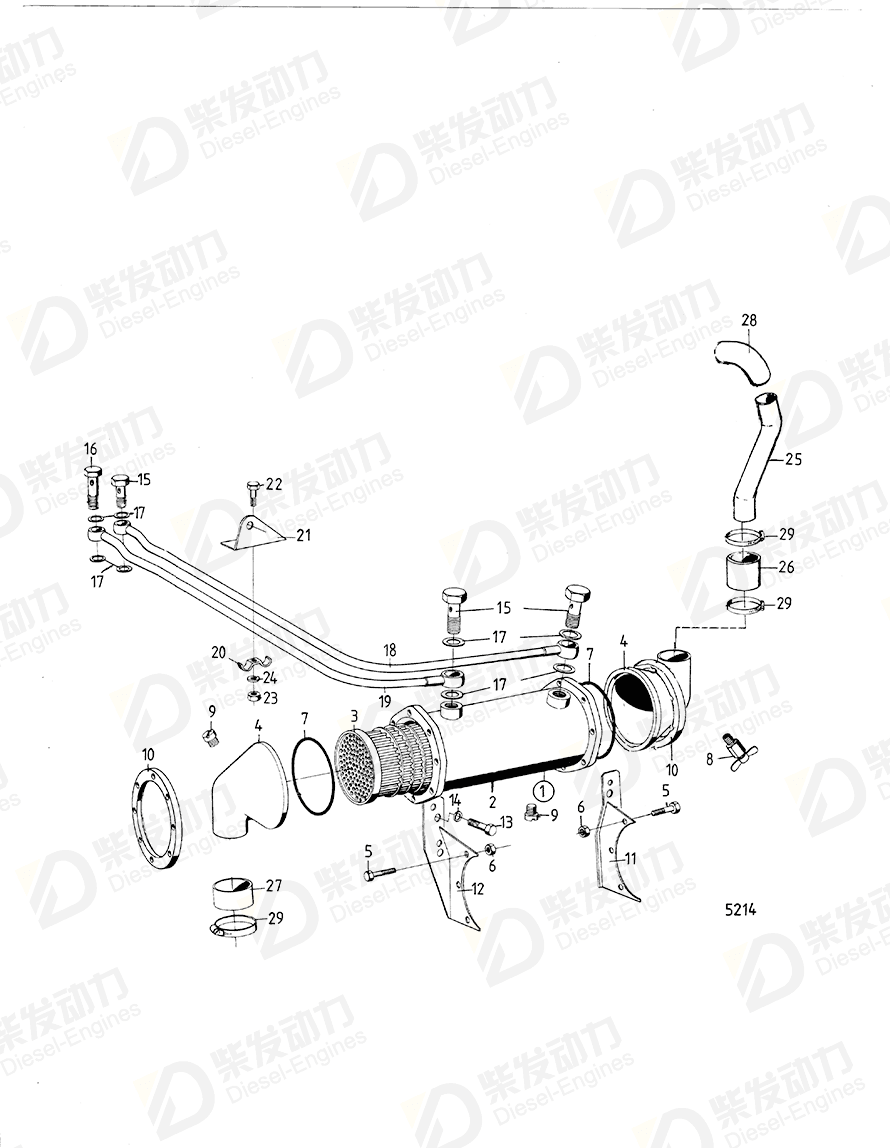 Volvo 822301 Oil cooler 822301 Cooling System spare parts-Generator ...