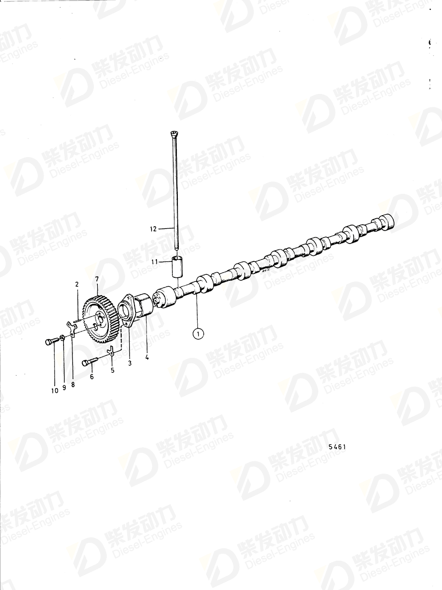 Volvo 465229 Camshaft 465229 Engine spare parts-Generator engine parts Mall
