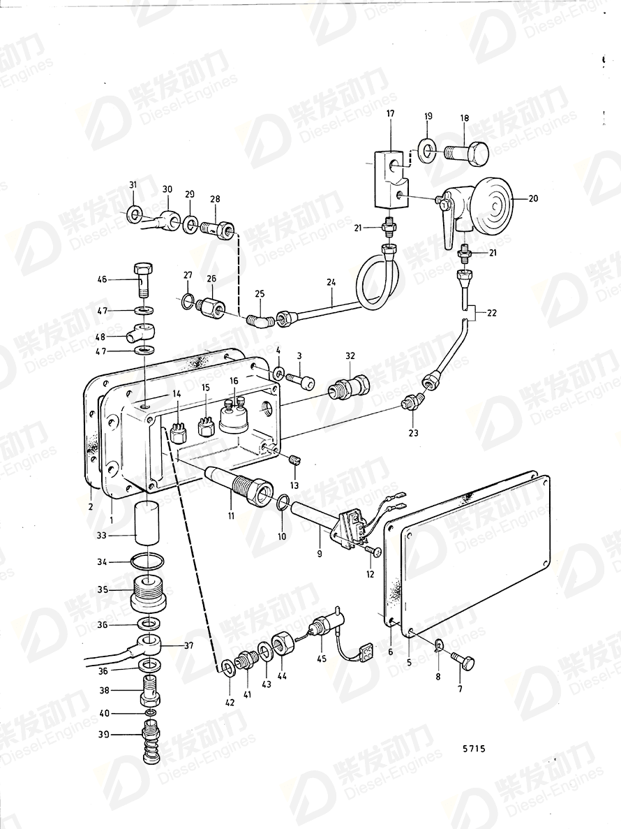 Volvo 844120 Bracket 844120 Electrical System spare parts-Generator ...