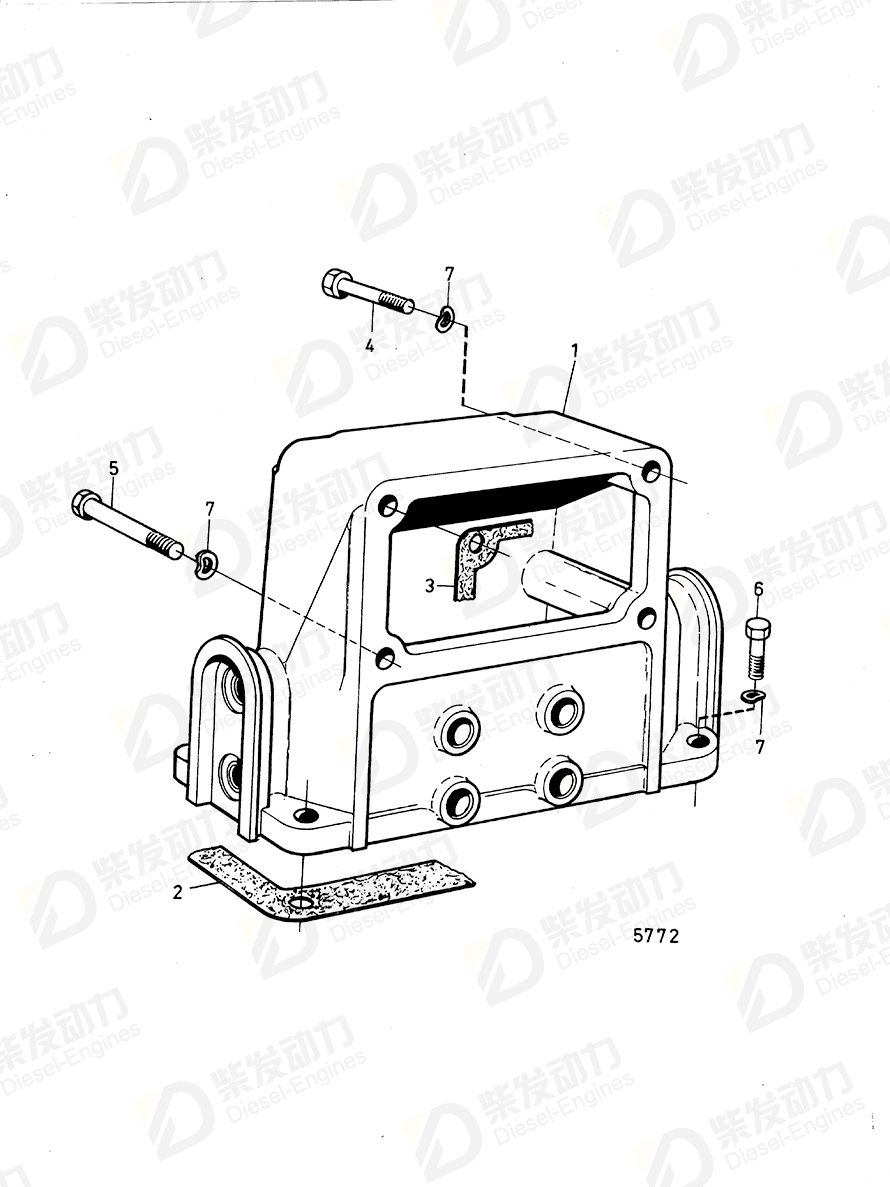Volvo 845594 Housing 845594 Cooling System spare parts-Generator engine ...