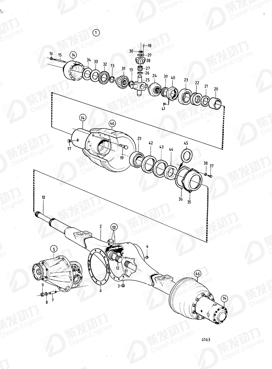 Volvo 1522890 Stud 1522890 Rear Axle spare parts-Generator engine parts ...