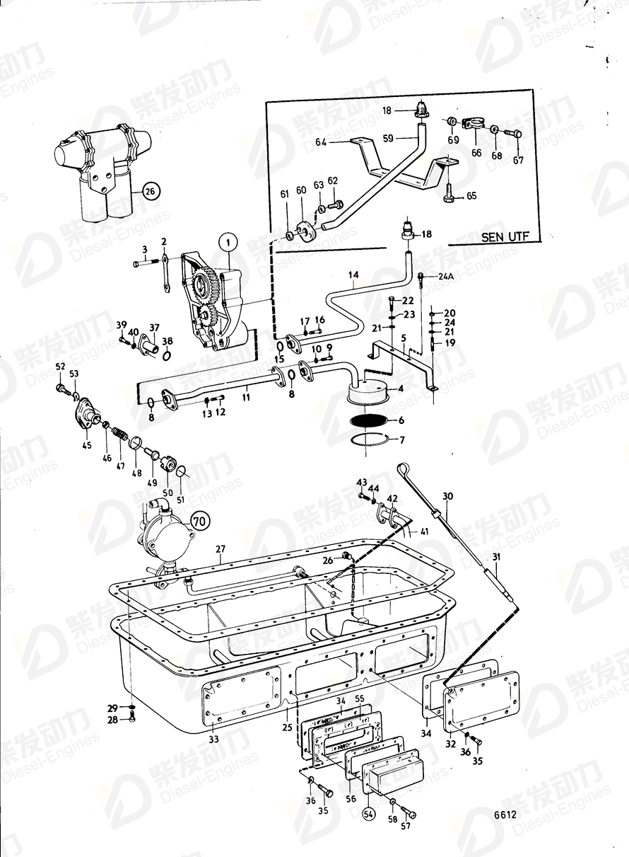 Volvo 953235 Stud 953235 Engine spare parts-Generator engine parts Mall
