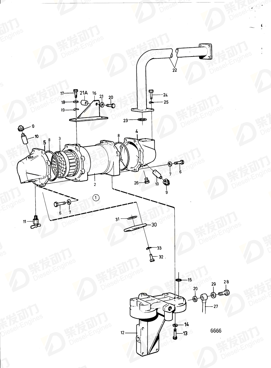 Volvo 849410 Housing 849410 Cooling System spare parts-Generator engine ...