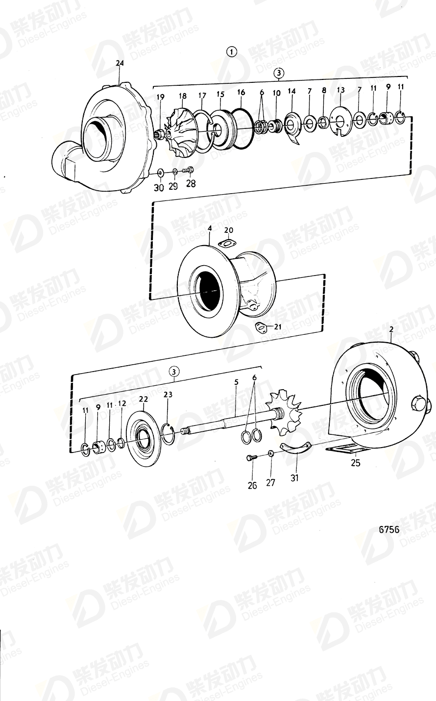Volvo 273356 Repair kit 273356 Cooling System spare parts-Generator ...
