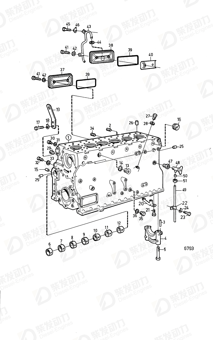 Volvo 948187 Plug, 3/4-UNF 948187 Engine spare parts-Generator engine ...