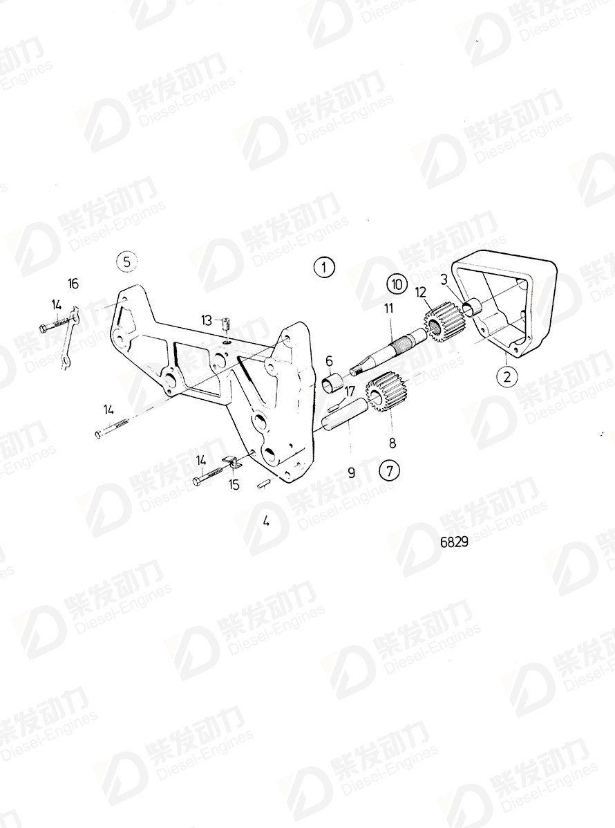 Volvo 4804199 Axle shaft 4804199 Engine spare parts-Generator engine ...