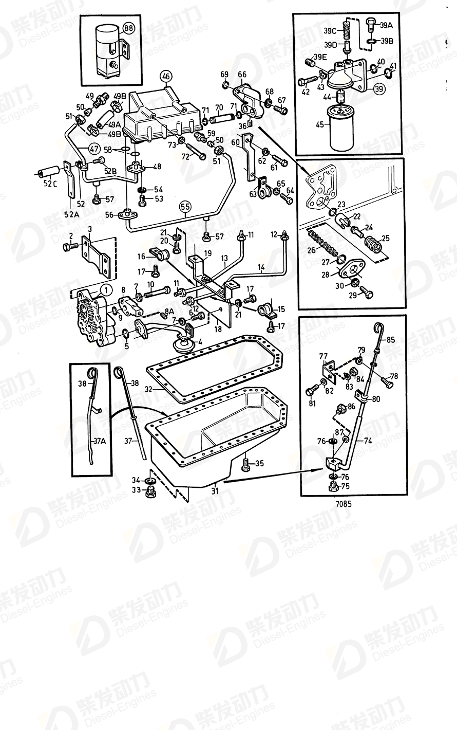 Volvo 944988 O-ring 944988 Engine spare parts-Generator engine parts Mall