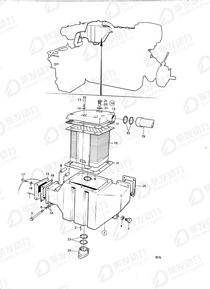 Volvo 836015 Gasket 836015 Cooling System spare parts-Generator engine ...