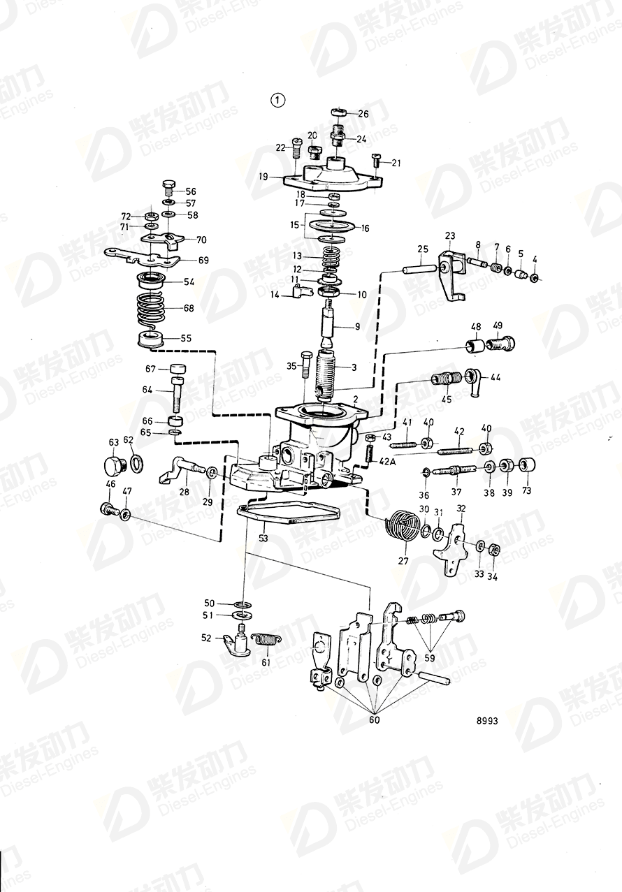 Volvo 244967 Spring 244967 Fuel System spare parts-Generator engine ...