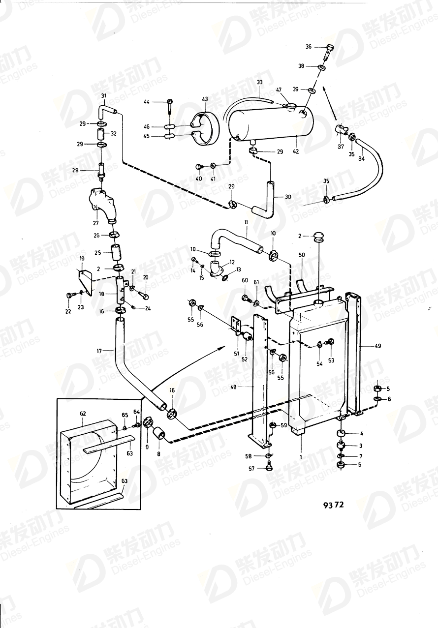 Volvo 844696 Fan shroud 844696 Cooling System spare parts-Generator ...