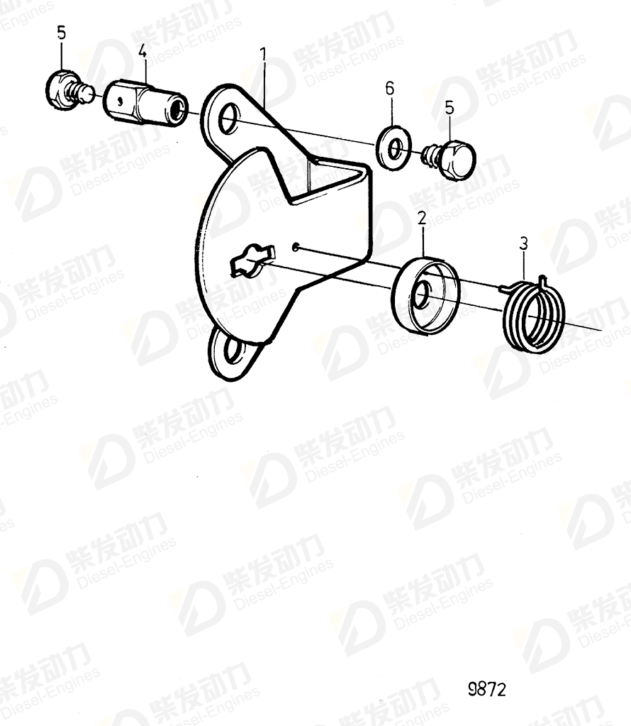 Volvo 239059 Cover 239059 Fuel System spare parts-Generator engine ...